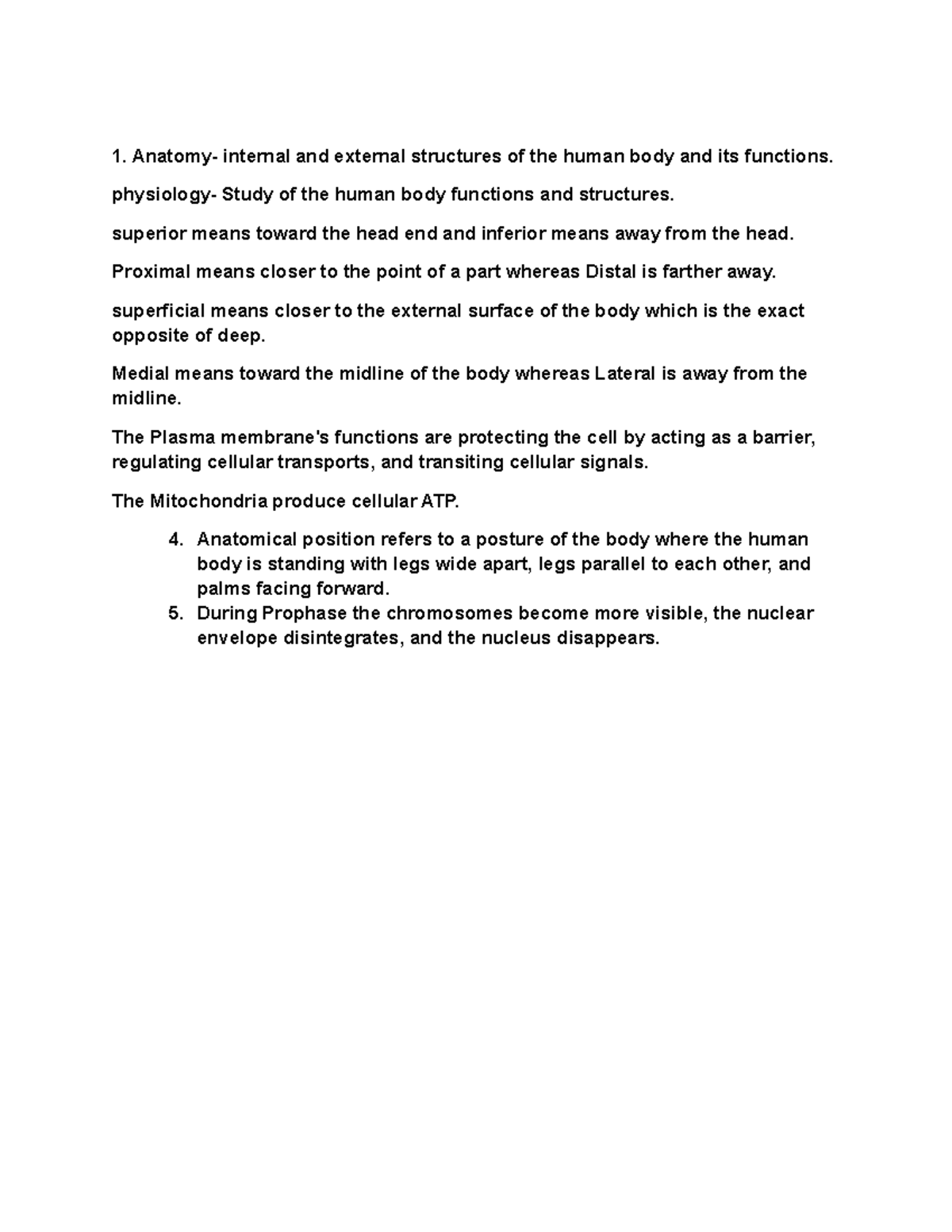 Introduction to anatomy - Anatomy- internal and external structures of ...