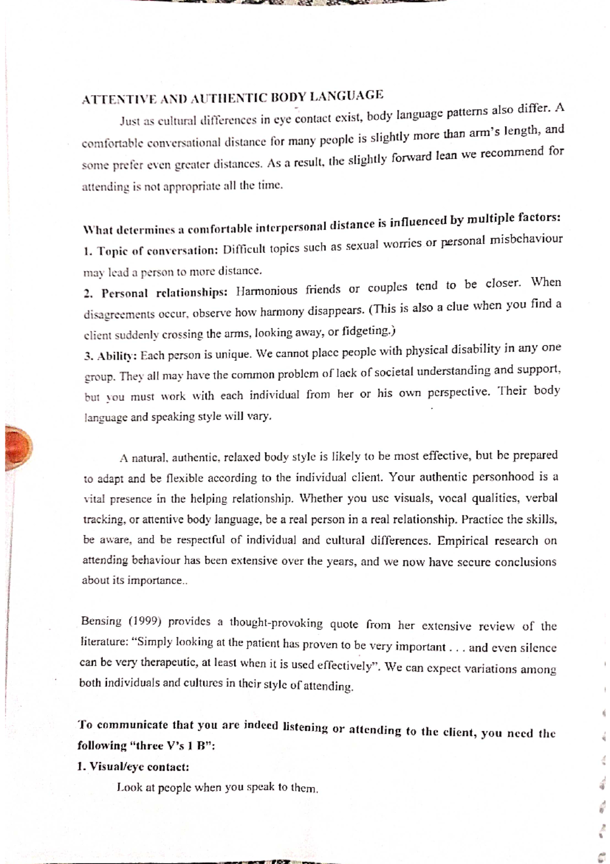 Basic Counselling Skills - Counselling Psychology - Studocu