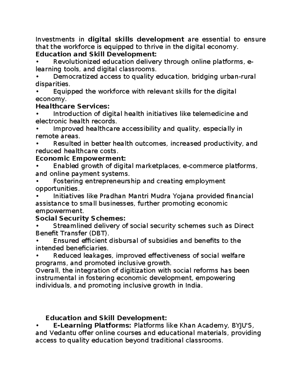 Investments in digital skills development are essential to ensure that ...