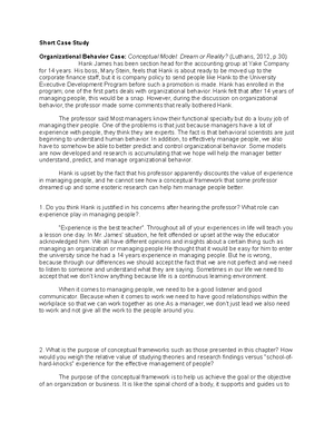 Human Behavior in Organization Reviewer - MODULE 1 : INTRO TO ...