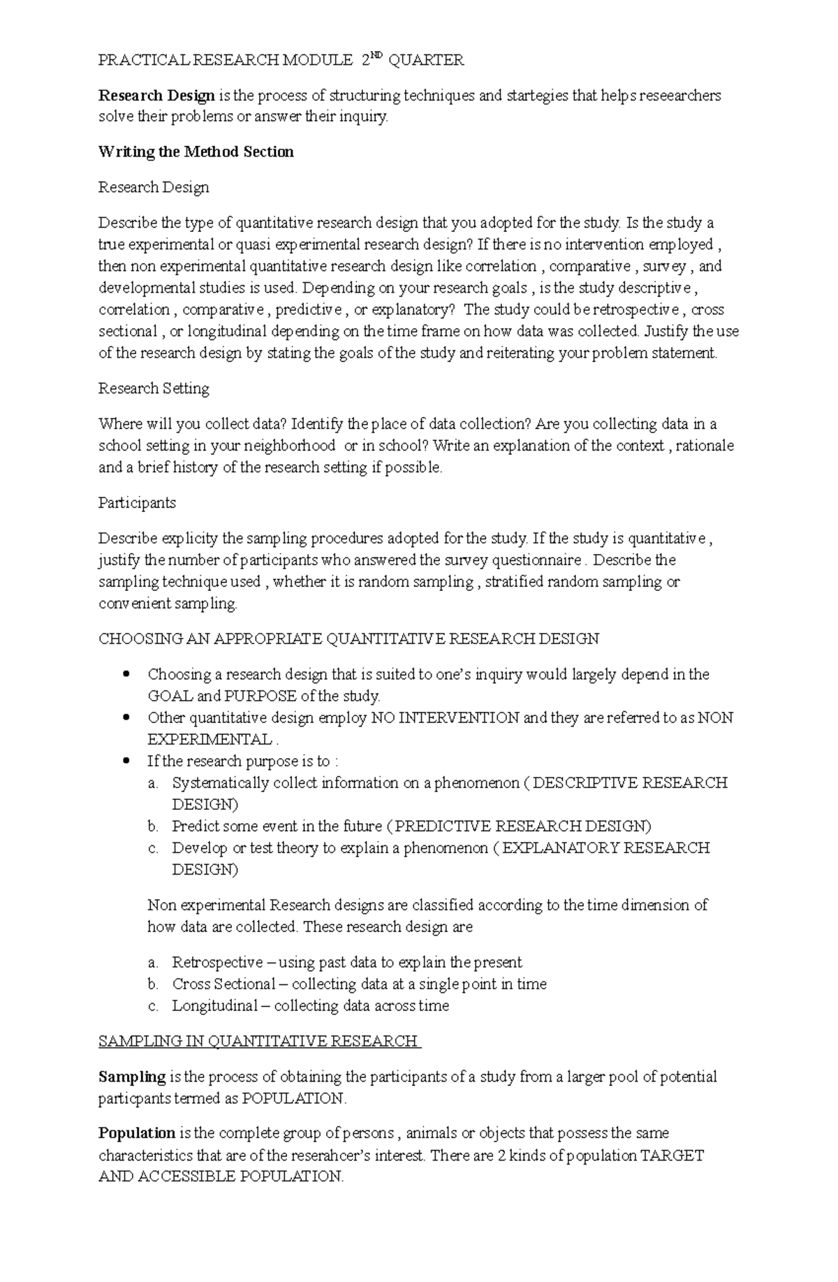 Practical Research Module - PRACTICAL RESEARCH MODULE 2ND QUARTER ...