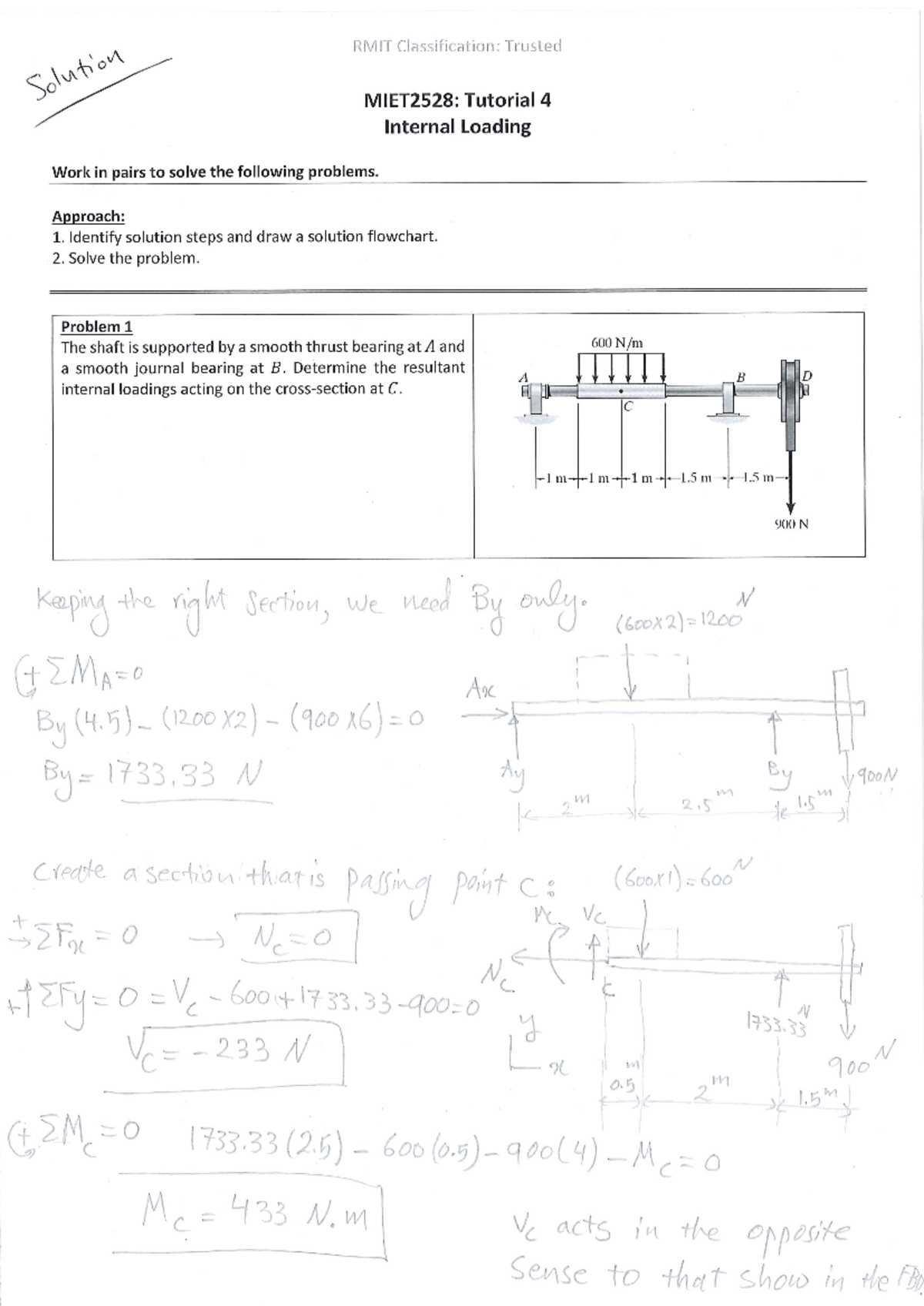 T04-Internal-Loading-Solution - RMIT Classification: Trusted Solution MIET2528: Tutorial 4 ...