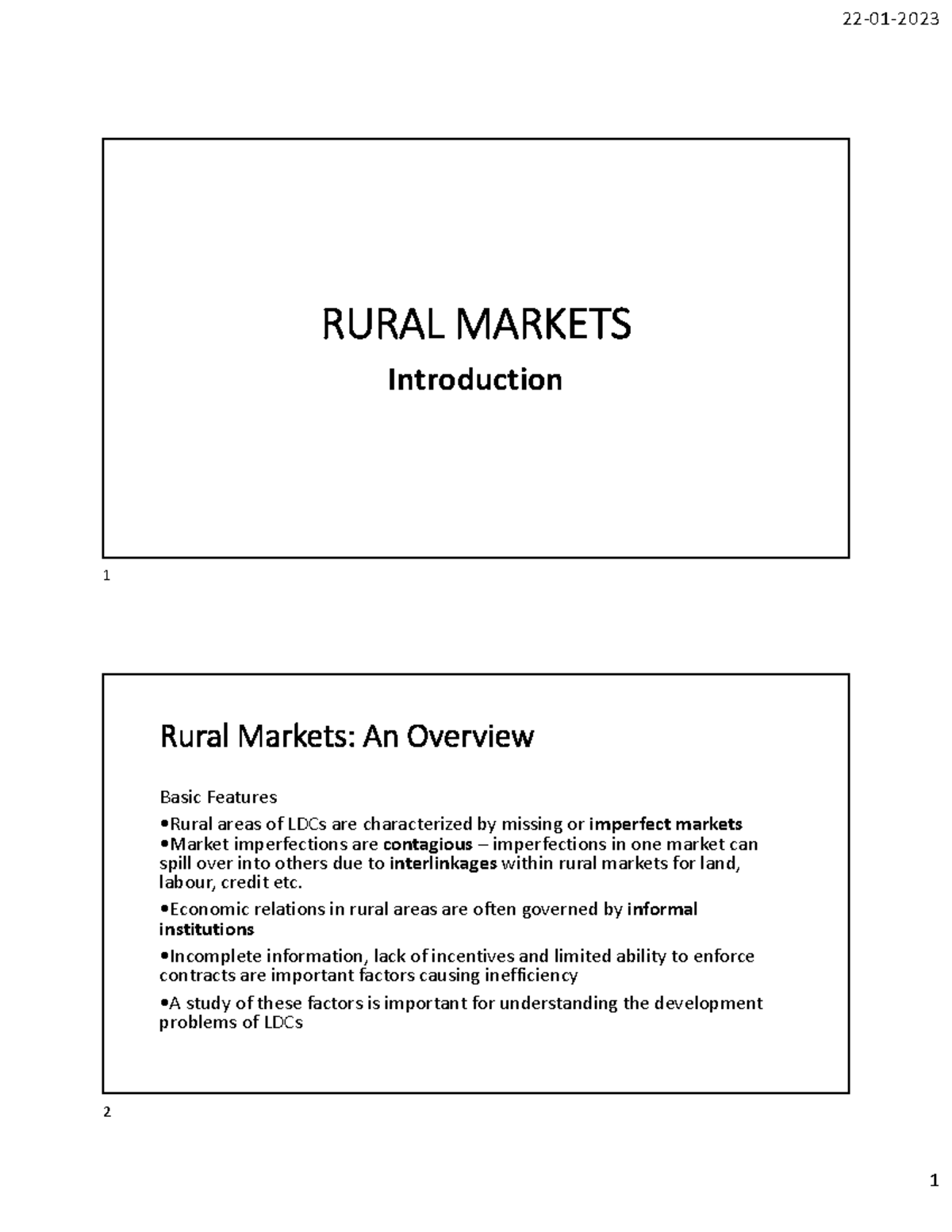 02 - 01 - Rural Markets Introduction - RURAL MARKETS Introduction Rural ...
