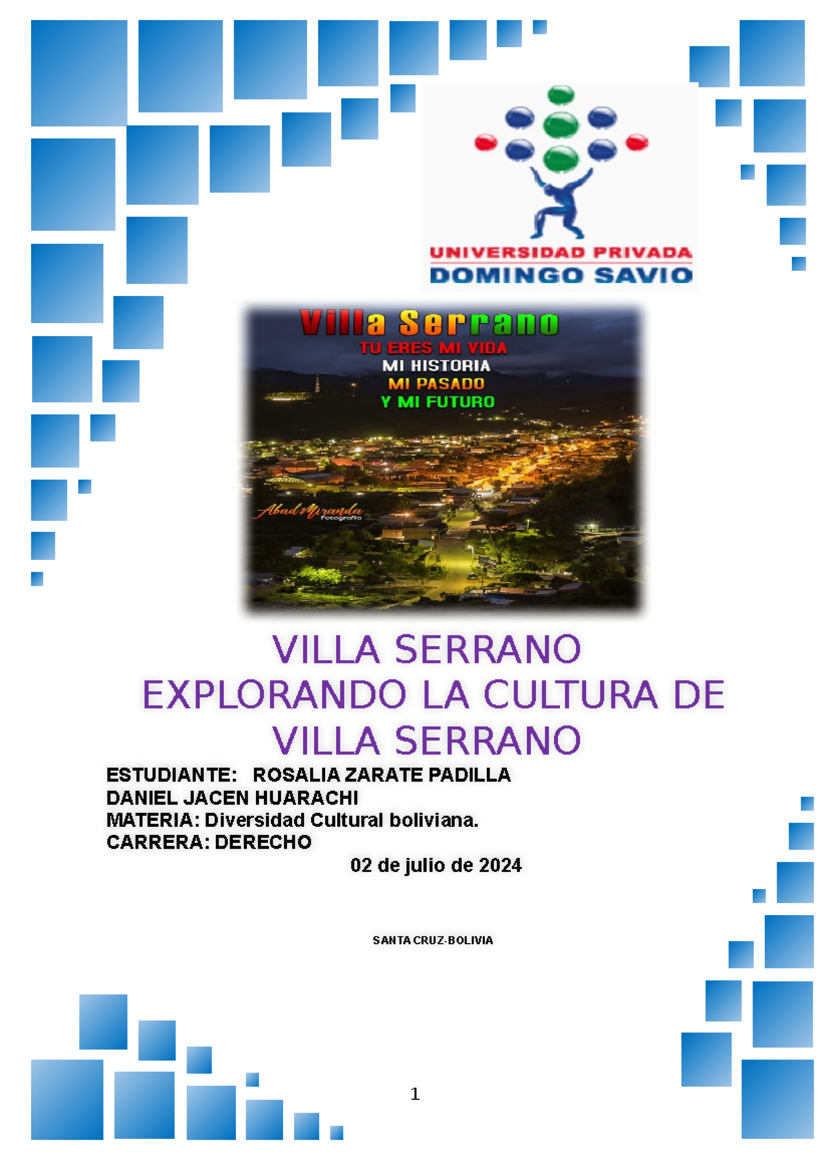 Cultura história tradiciones y costumbres de de villa Serrano ...