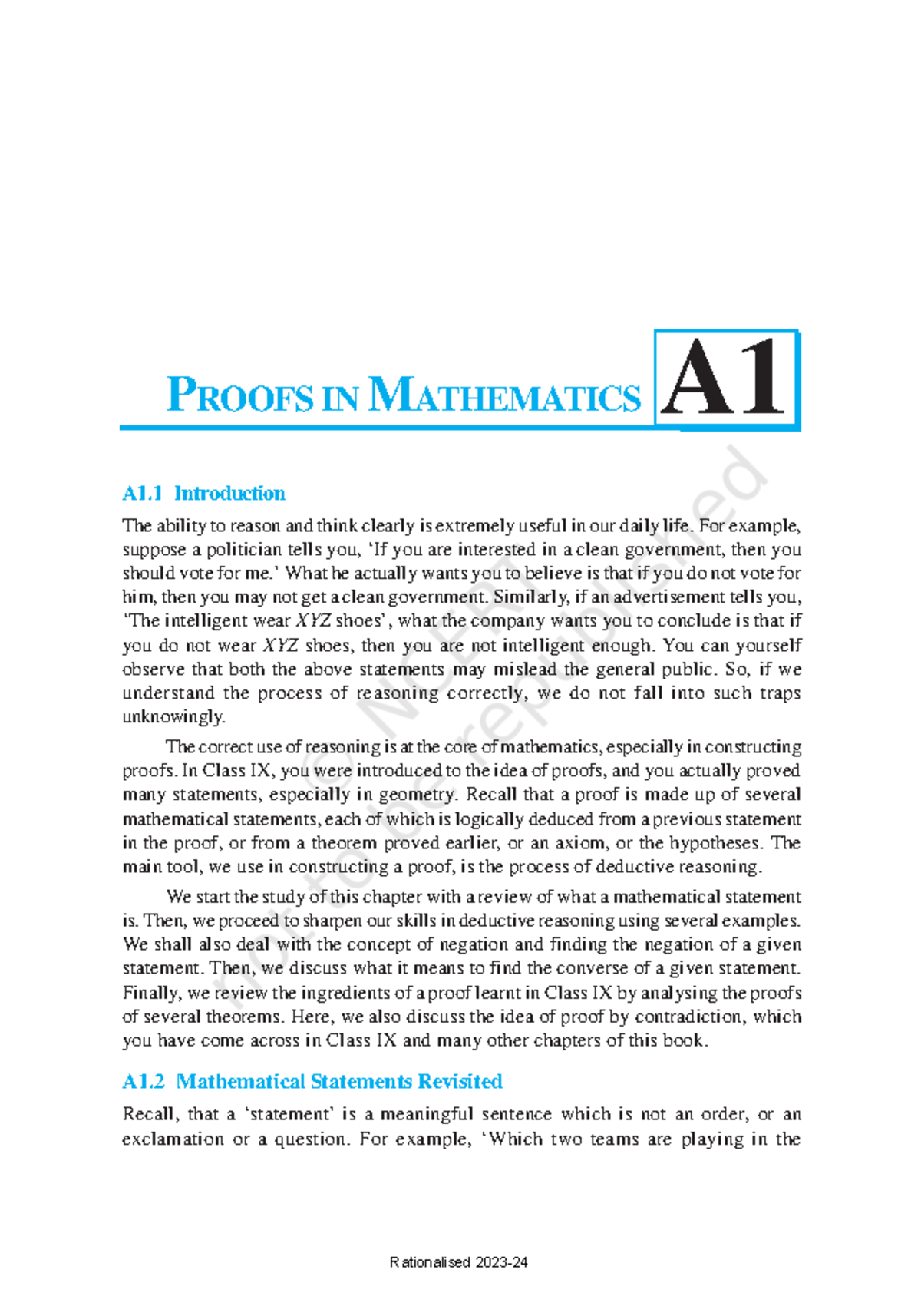 Jemh1a1 - text - 218 MATHEMATICS A A1 Introduction The ability to ...