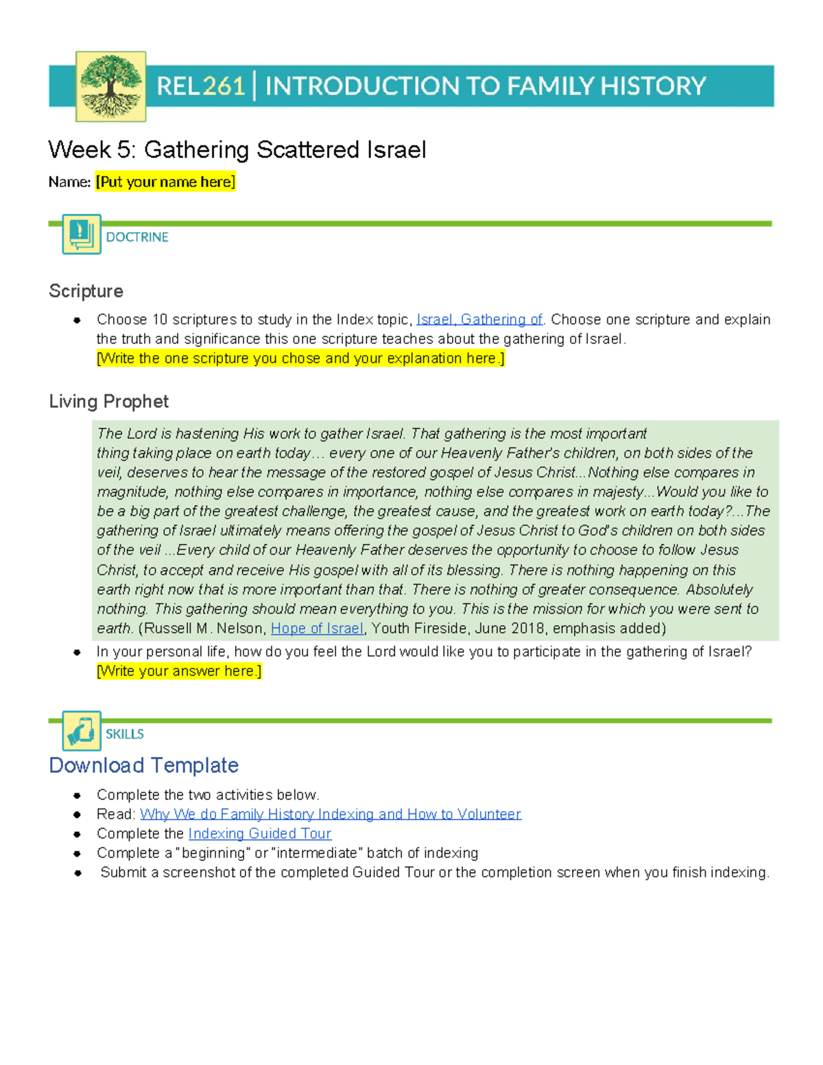Week 5 Gathering Scattered Israel - Week 5: Gathering Scattered Israel ...