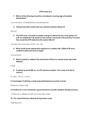 DTR review - Part 3 - DTR review pt 3 It is not uncommon for vendors to ...