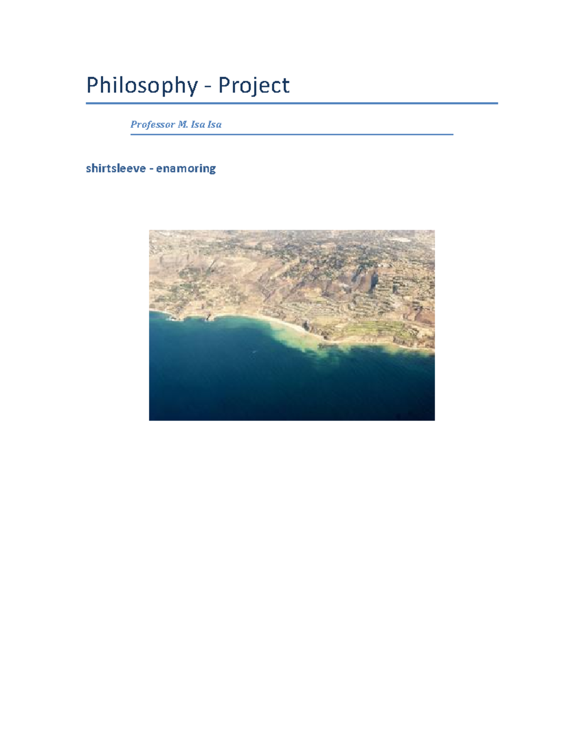 Philosophy Presentation - Summer Semester 1999 - Philosophy - Project ...