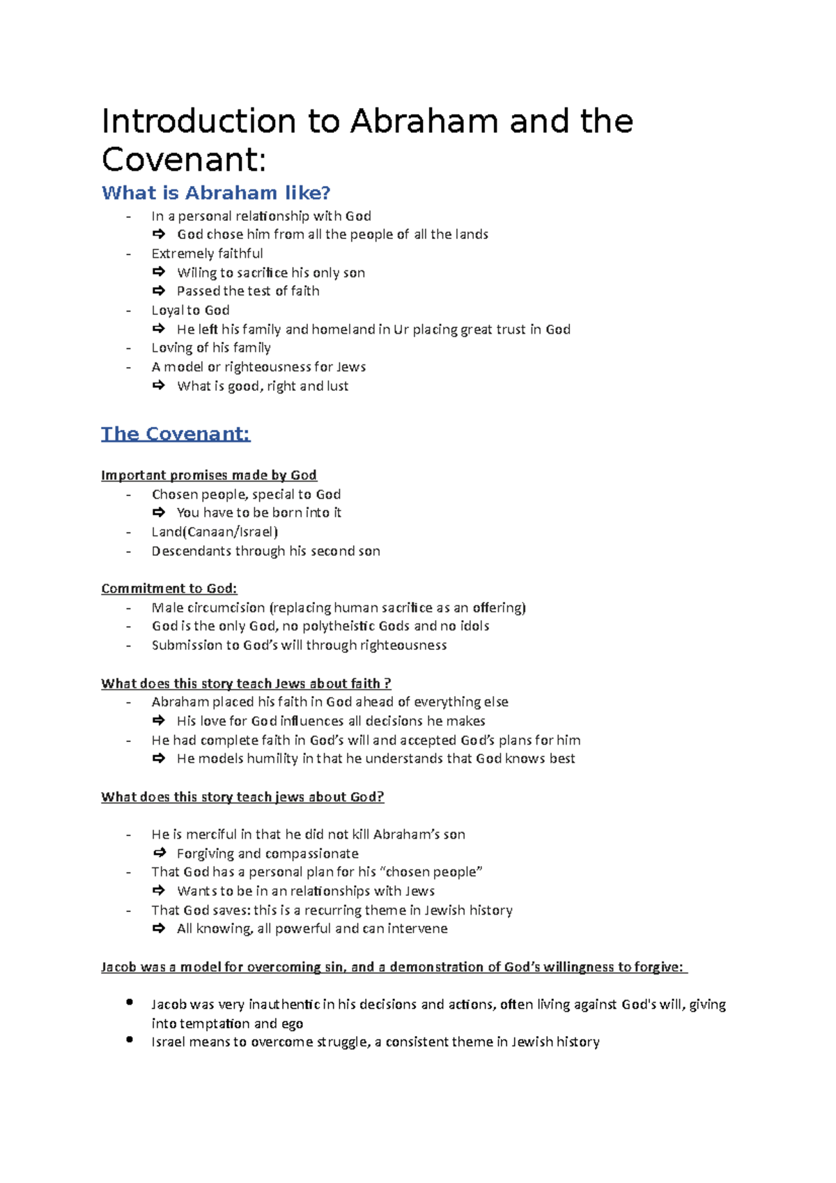 Introduction to Abraham and the Covenant - Introduction to Abraham and ...