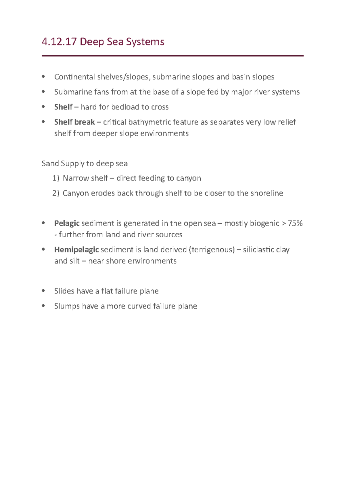 Deep Sea Systems - Deep Marine Environments - 4.12 Deep Sea Systems ...