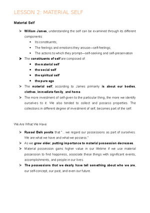 The Spiritual Self - Assignment - Instruction: Make a poster about the ...