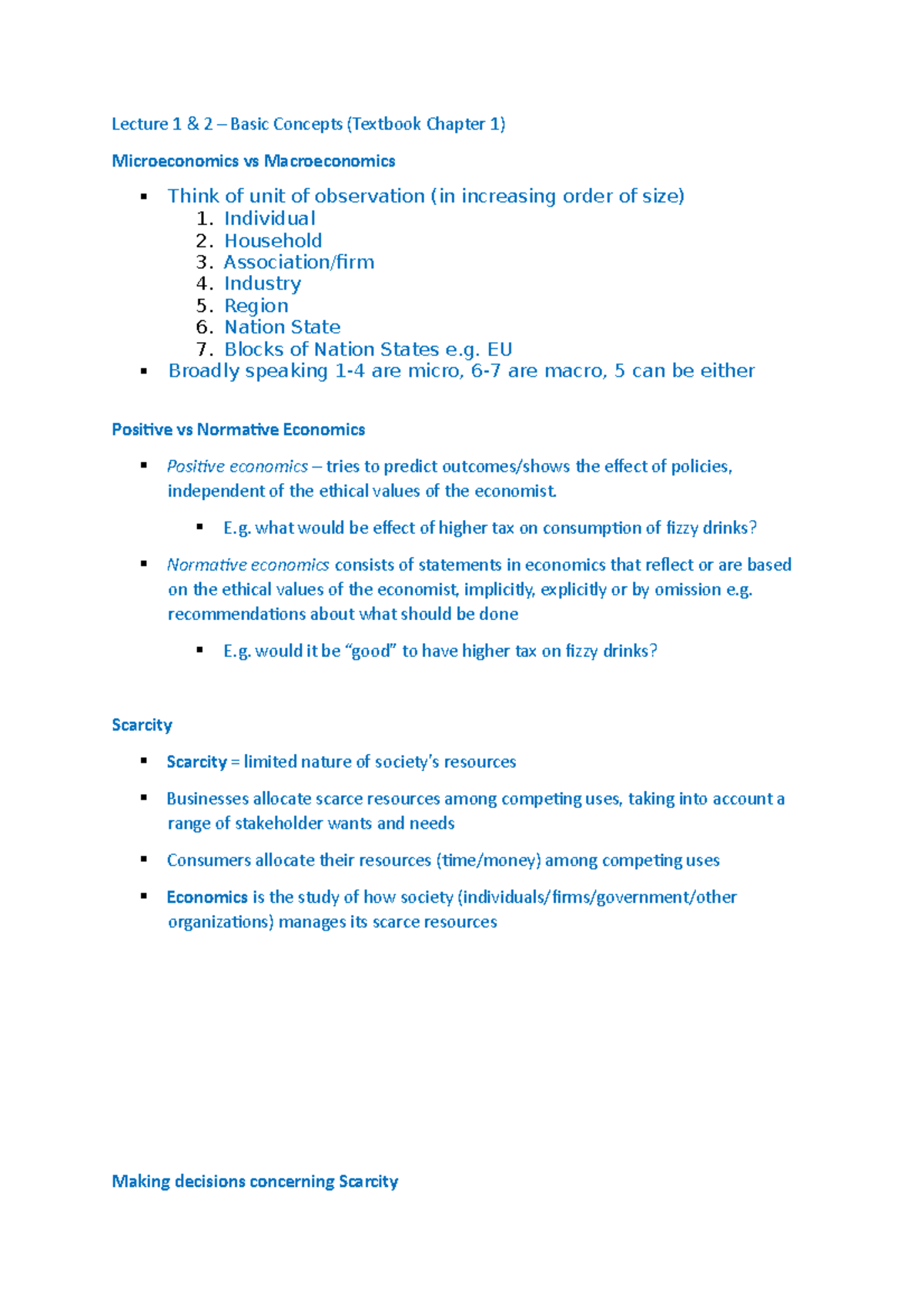 Lecture 1 & 2 – Basic Concepts Notes - Lecture 1 & 2 – Basic Concepts ...
