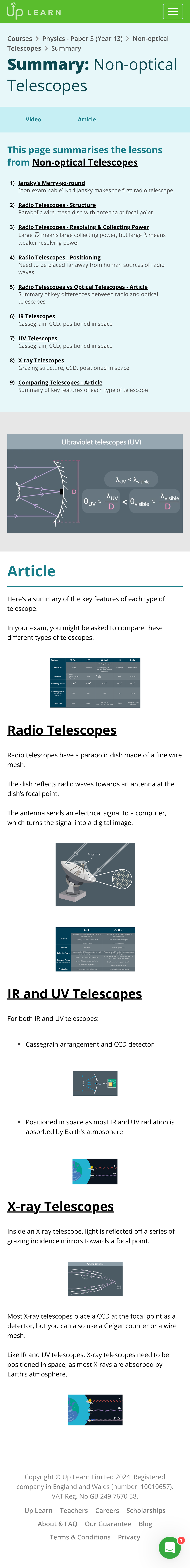 Up Learn - Ehs - Courses Physics - Paper 3 (Year 13) Non-optical ...