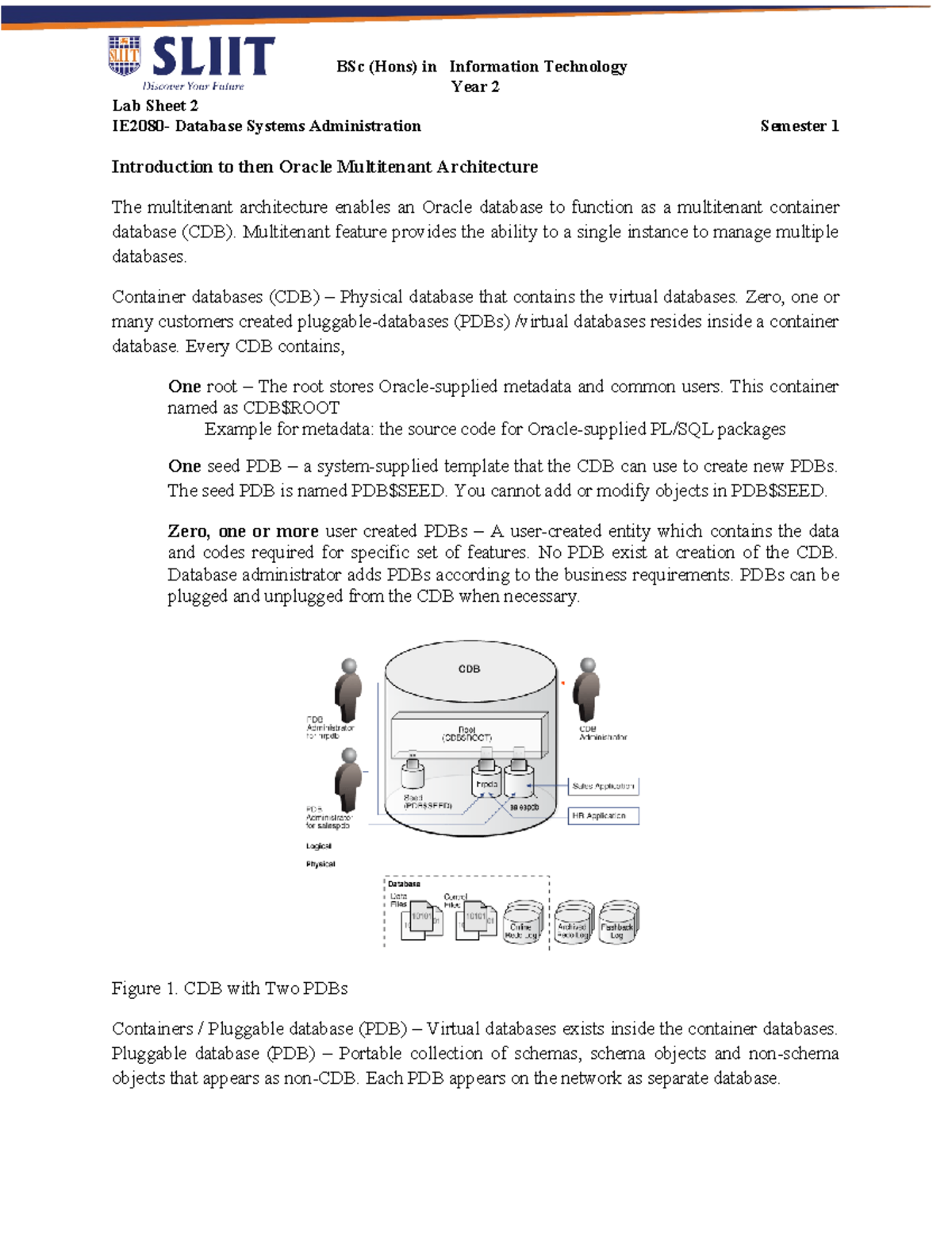 Lab 02 - BSc (Hons) in Information Technology Year 2 Lab Sheet 2 IE2080 ...