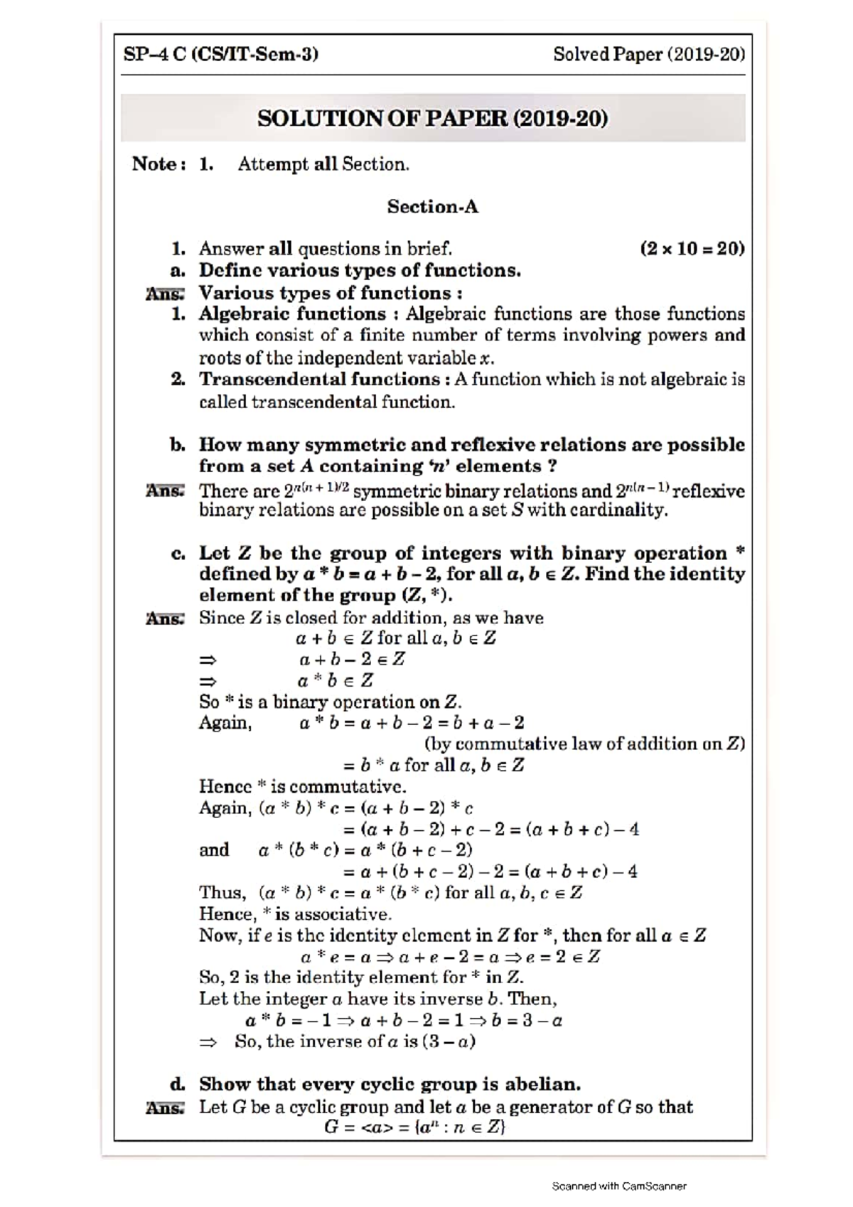 DSTL Previous YEAR Solution - B.tech - Studocu