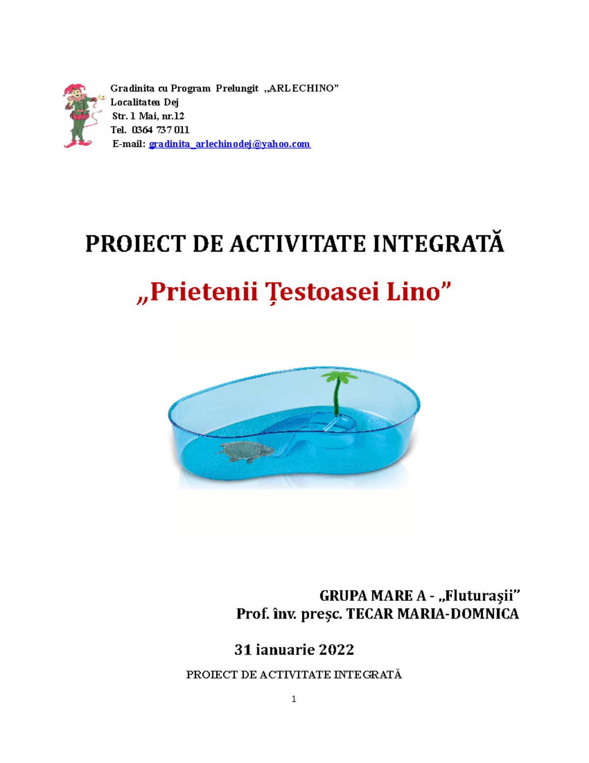 Proiect inspectie finala 31.01.2022 Tecar Maria - Gradinita cu Program ...
