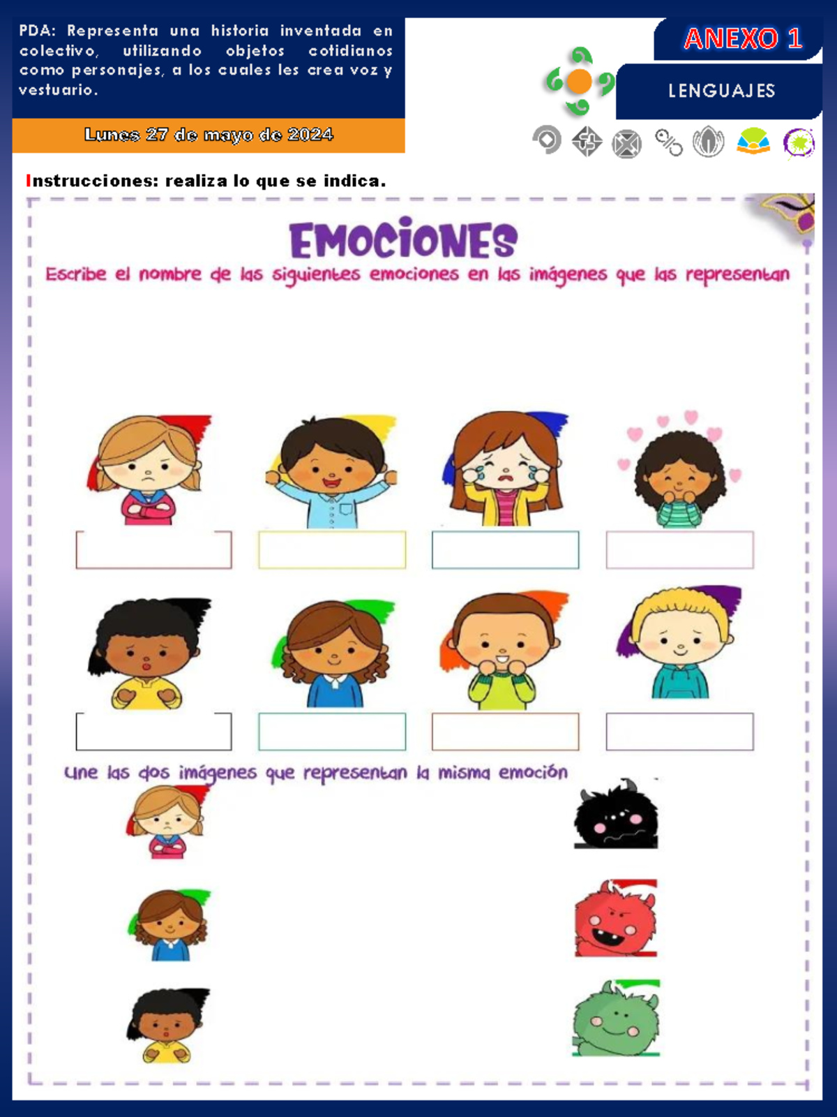 Q17 Anexos 2o - ANEXO 1 PDA: Representa una historia inventada en ...