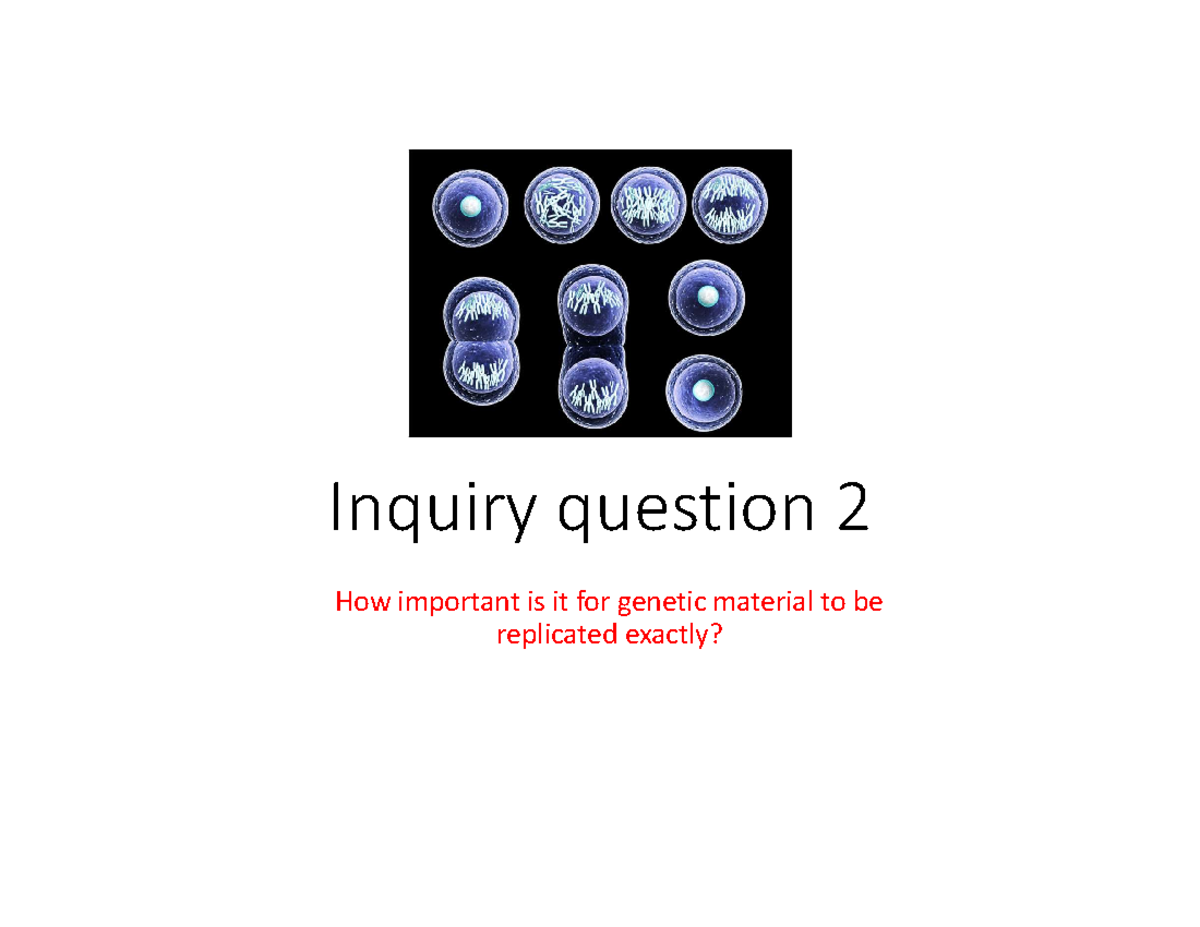 2024 Module 5 Inquiry Question 2 - Inquiry question 2 How important is ...