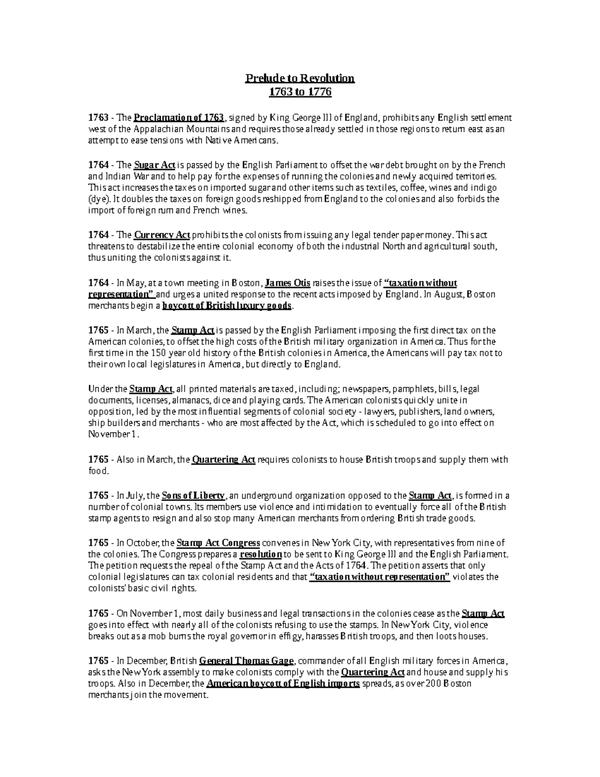 Prelude to revolution 2 outline - Google Docs - Prelude to Revolution ...