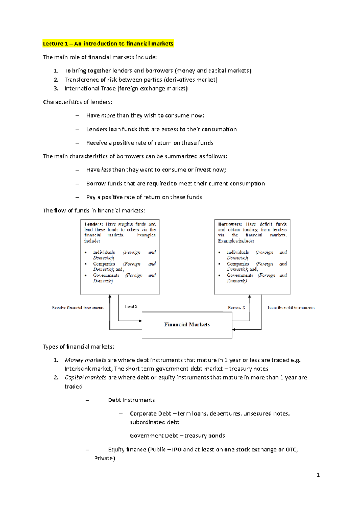 Lecture Notes, Lectures 1-12 - Prof. Jenni Bettman - Lecture 1 – An ...
