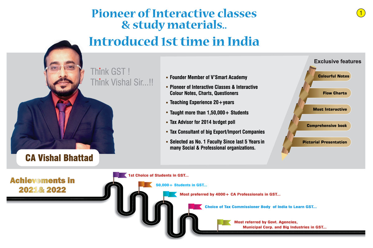 Chart BOOK Nov 23 Final - VISHAL BHATTAD - Indirect Taxation - Studocu