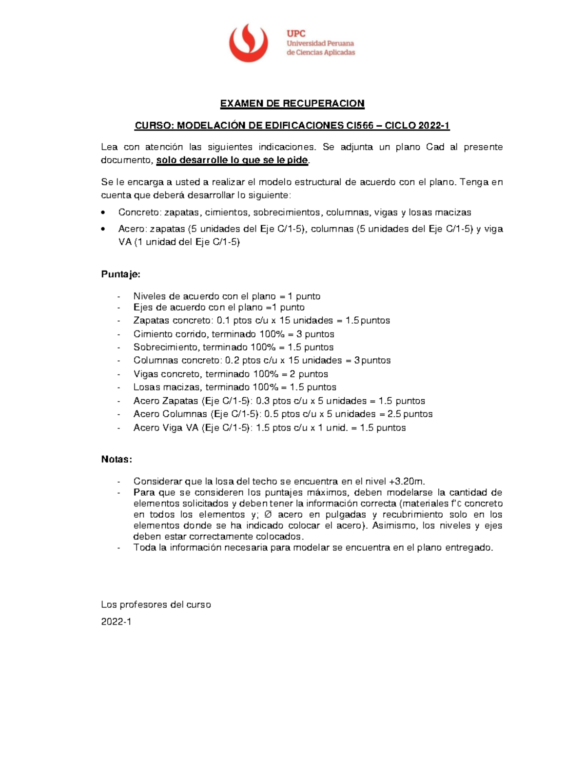 Examen De Recuperación Modelacion 2022 Examen De Recuperacion Curso