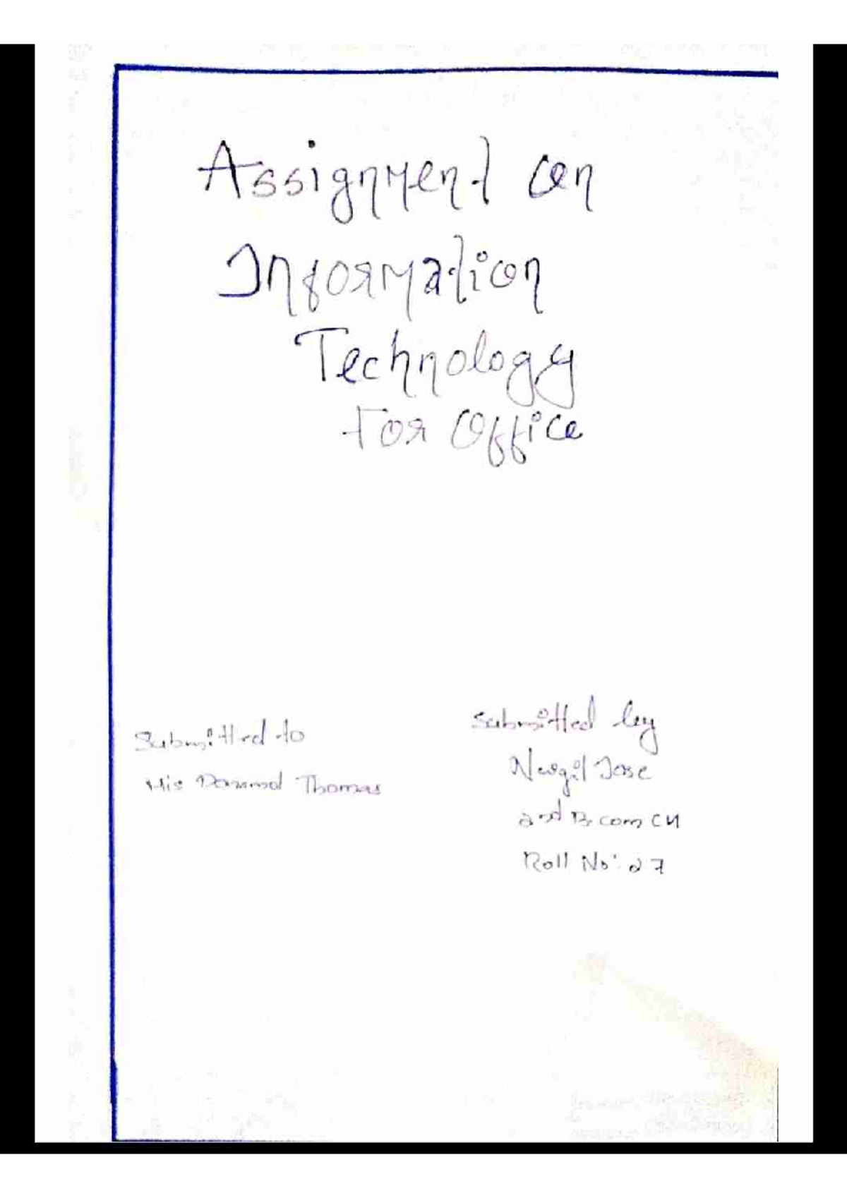 4sem it naigil ass - Assignment - Information Technology Law - Studocu