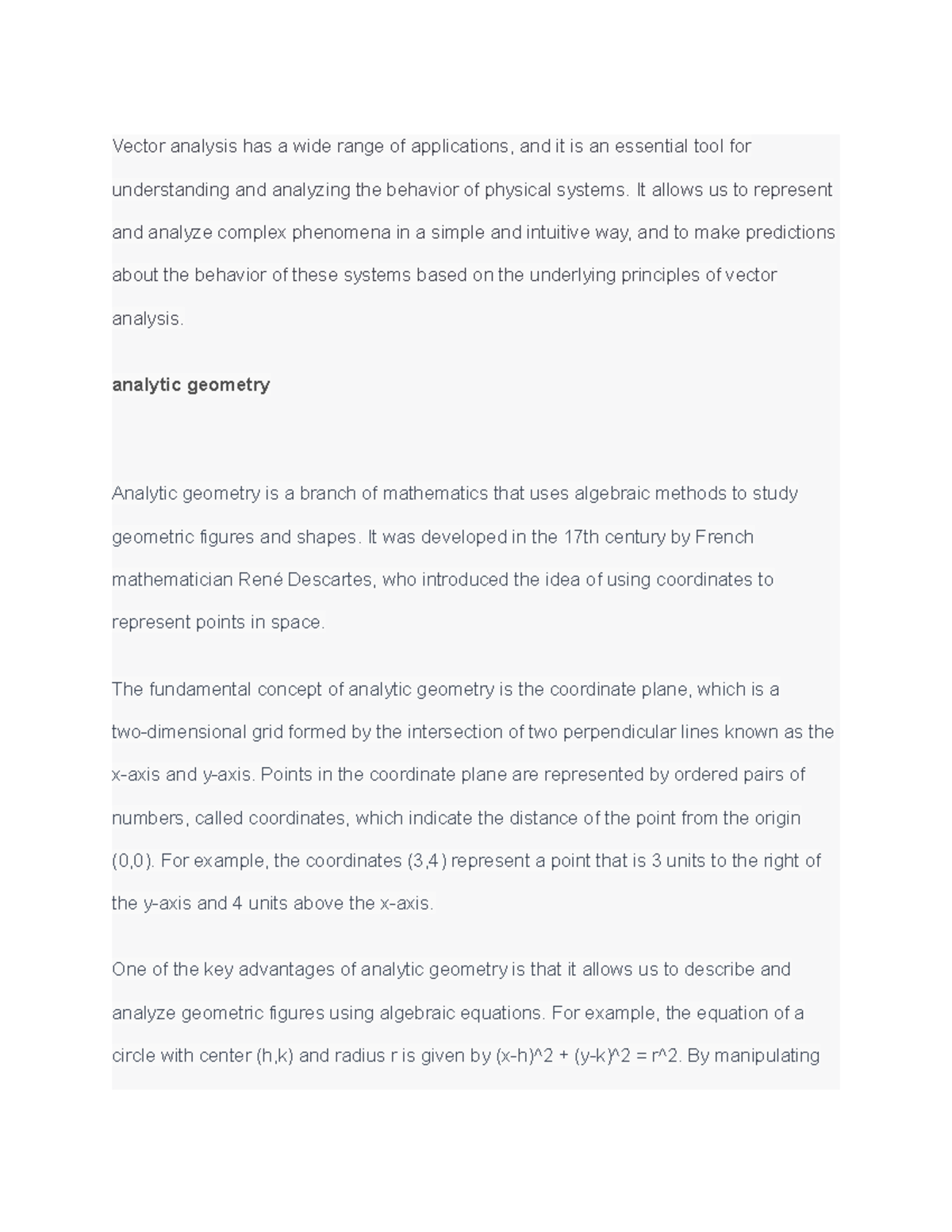 Vectors - Basics of vector quantities - Vector analysis has a wide ...
