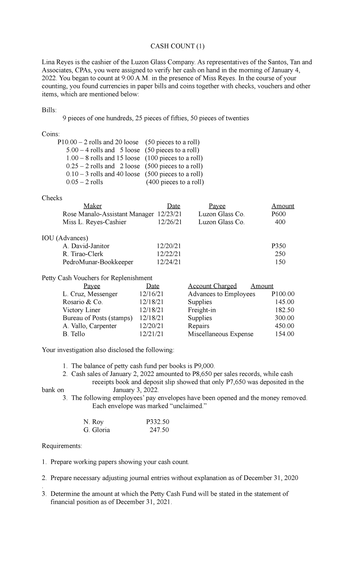 Audit-OF-CASH-2 Audit-OF-CASH-2 Audit-OF-CASH-2 Audit-OF-CASH-2 Audit ...