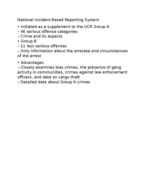 Uniform Crime Reports - Uniform Crime Reports Most cited source of U ...