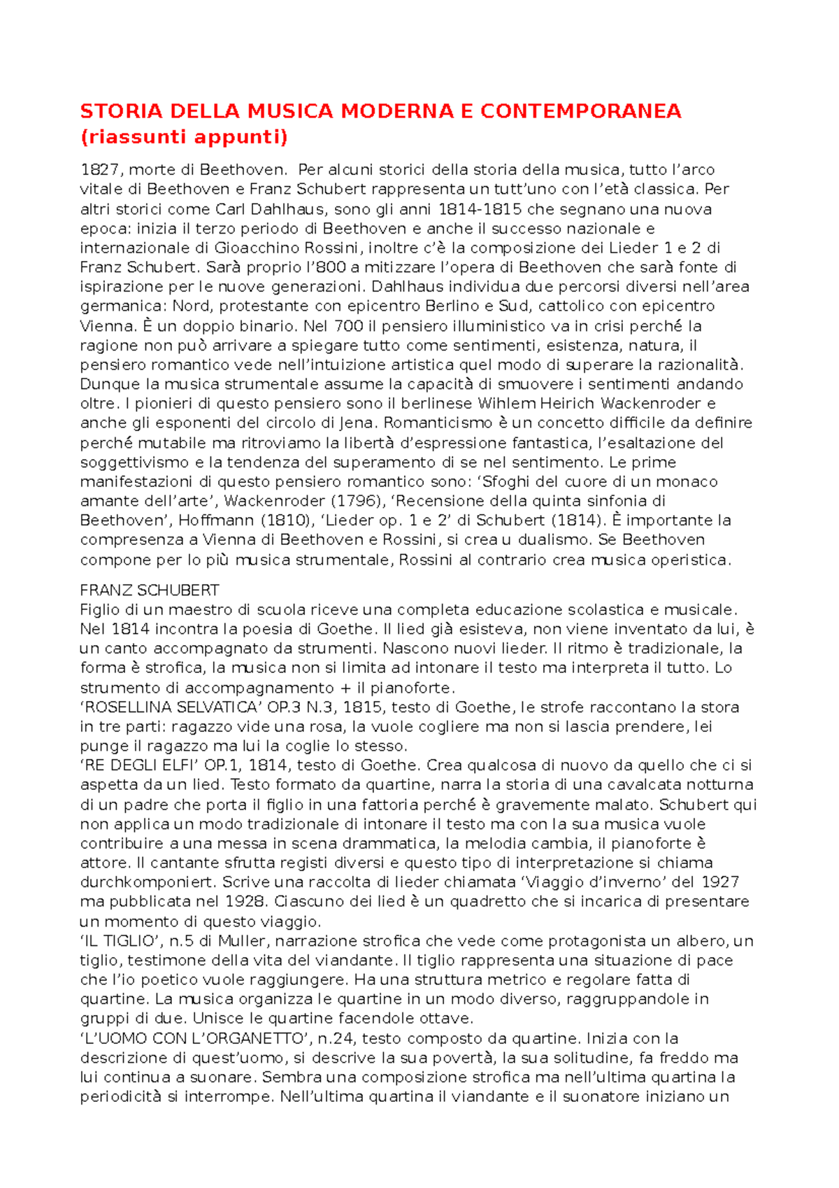 Storia Della Musica Moderna E Contemporanea - STORIA DELLA MUSICA ...