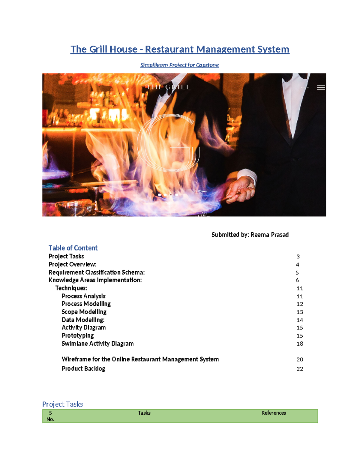 Project- New Restuarant management system The Grill House - The Grill ...