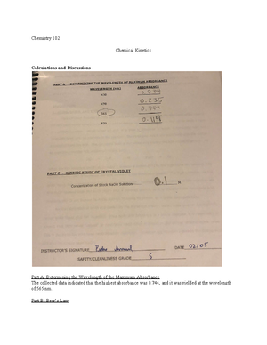 Experiment 7 - Acids and Bases - Lab report Experiment 7: Acids and ...