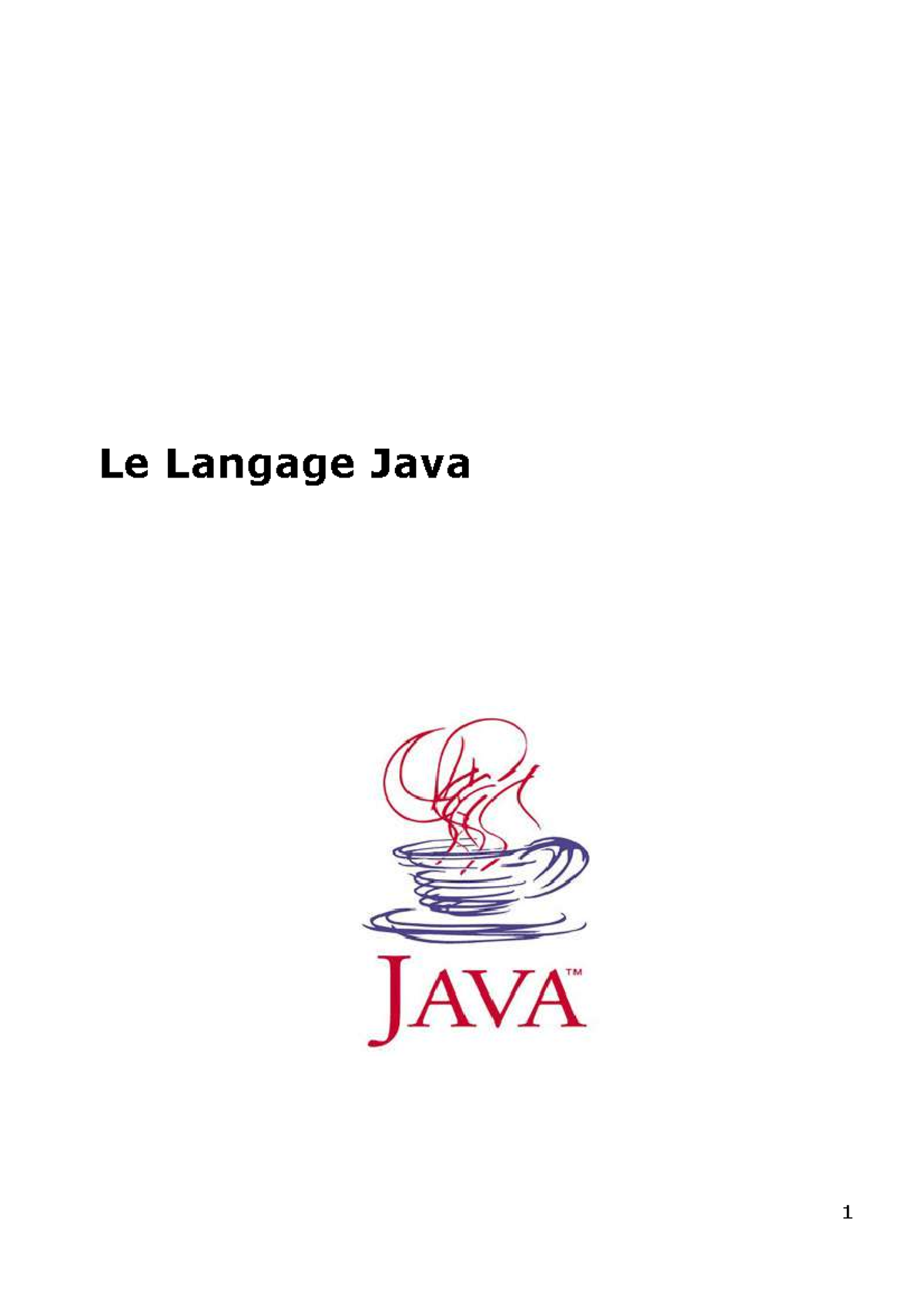 Le langage Java - ####### Université Sidi Mohamed Ben Abdellah - Studocu