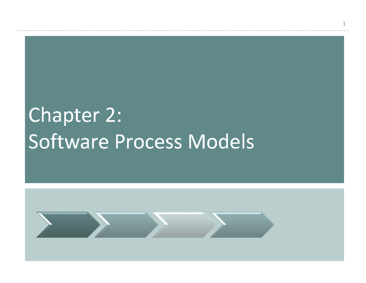 Lecture 2 Chapter 2 Software Process Models Overview What Are Software Process Models Why Do