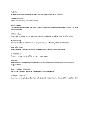 SOCL 2413-TERM Understanding 2 - Fusion A minority and majority group ...