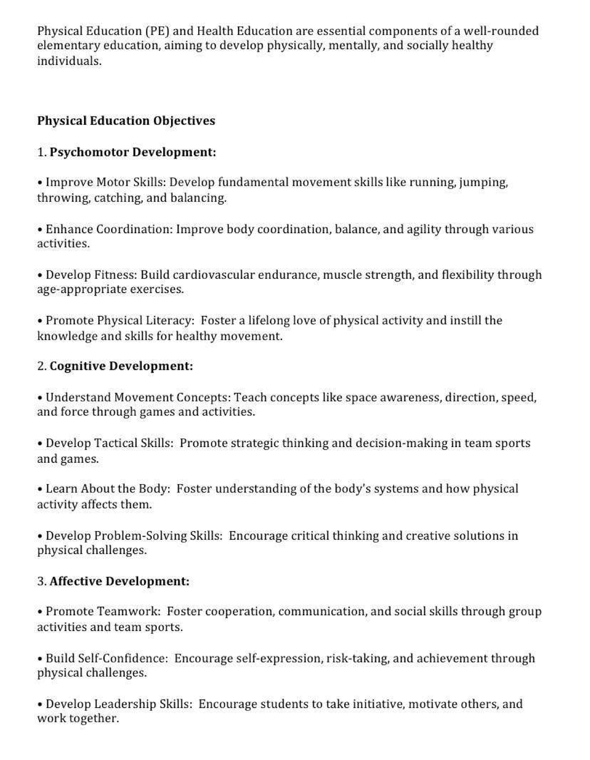 Teaching Pyhsical Education - Physical Education (PE) and Health ...