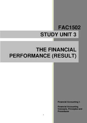 FAC1502 Trade receivables control and journals - Journals and Trade receivables control Journals ...