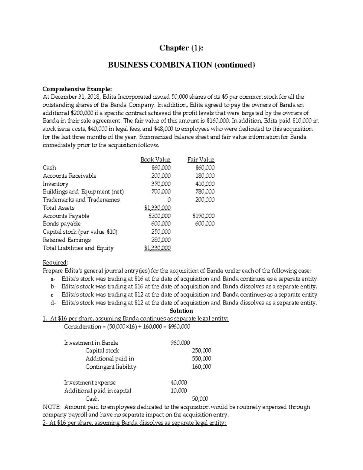 Lecture 2 advanced accounting - Accounting principles - Studocu