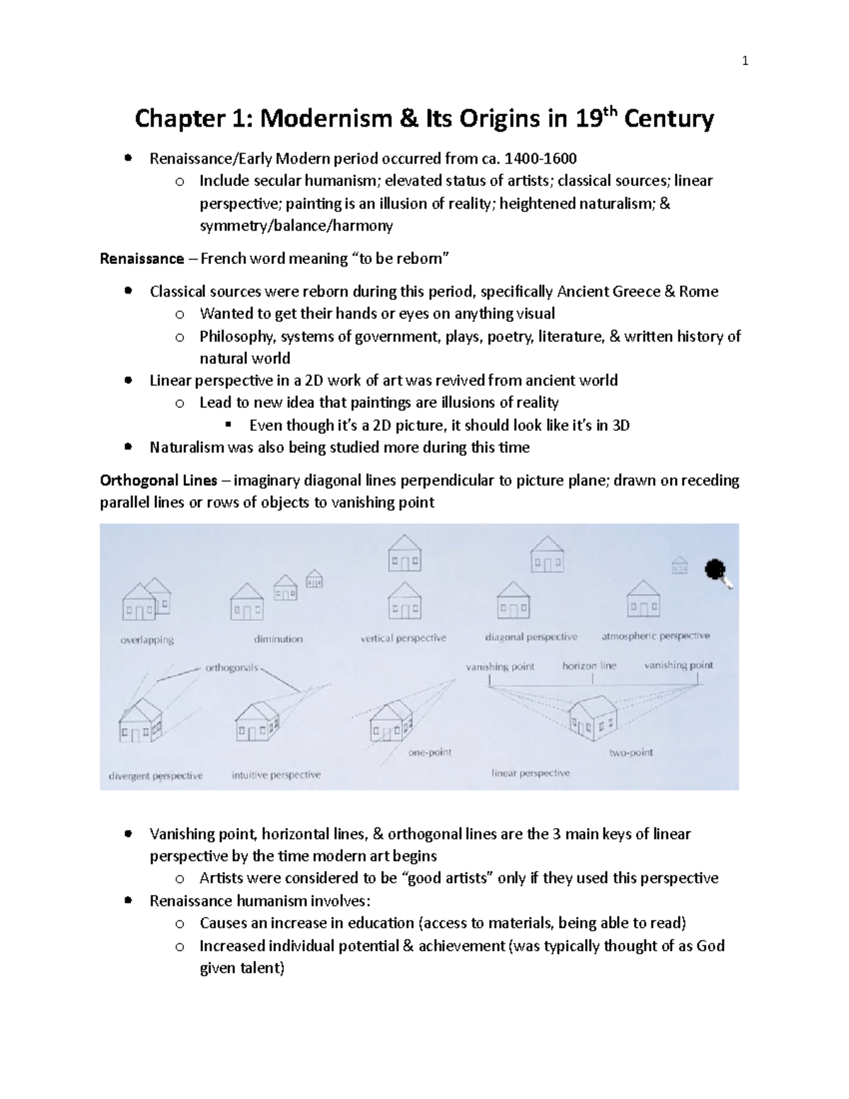 Chapter 1 Modernism in 19th Century - Chapter 1: Modernism & Its ...