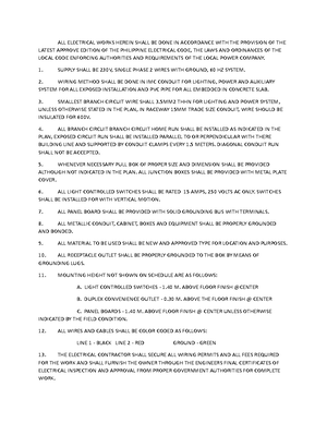 Table OF Contents - Electrical - TABLE OF CONTENTS Assignment No. 1 o ...