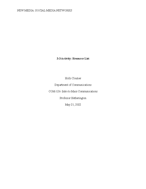 COM 126 Justification worksheet - COM 126 Justification worksheet Young ...