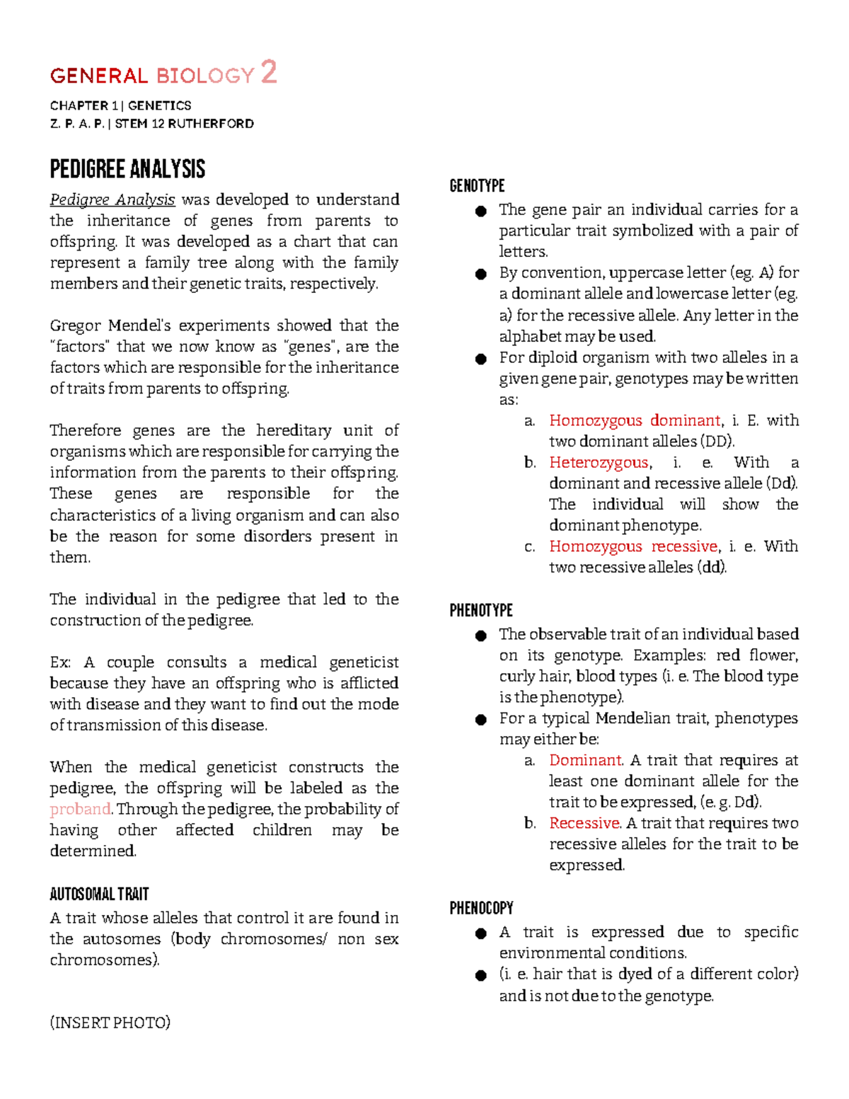 GEN. BIO. 2 - General Biology 2 Reproductive Studies - GENERAL BIOLOGY ...
