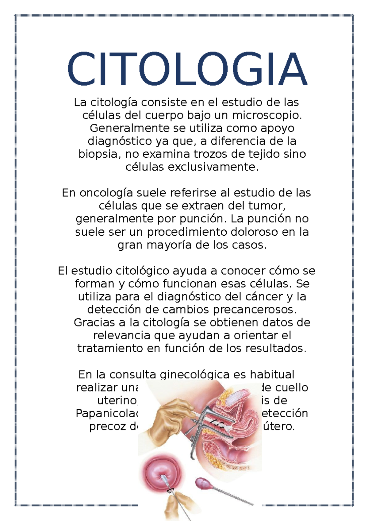 Citologia - Trabajos de anatomia - Atlas Anatomie - CITOLOGIA La ...
