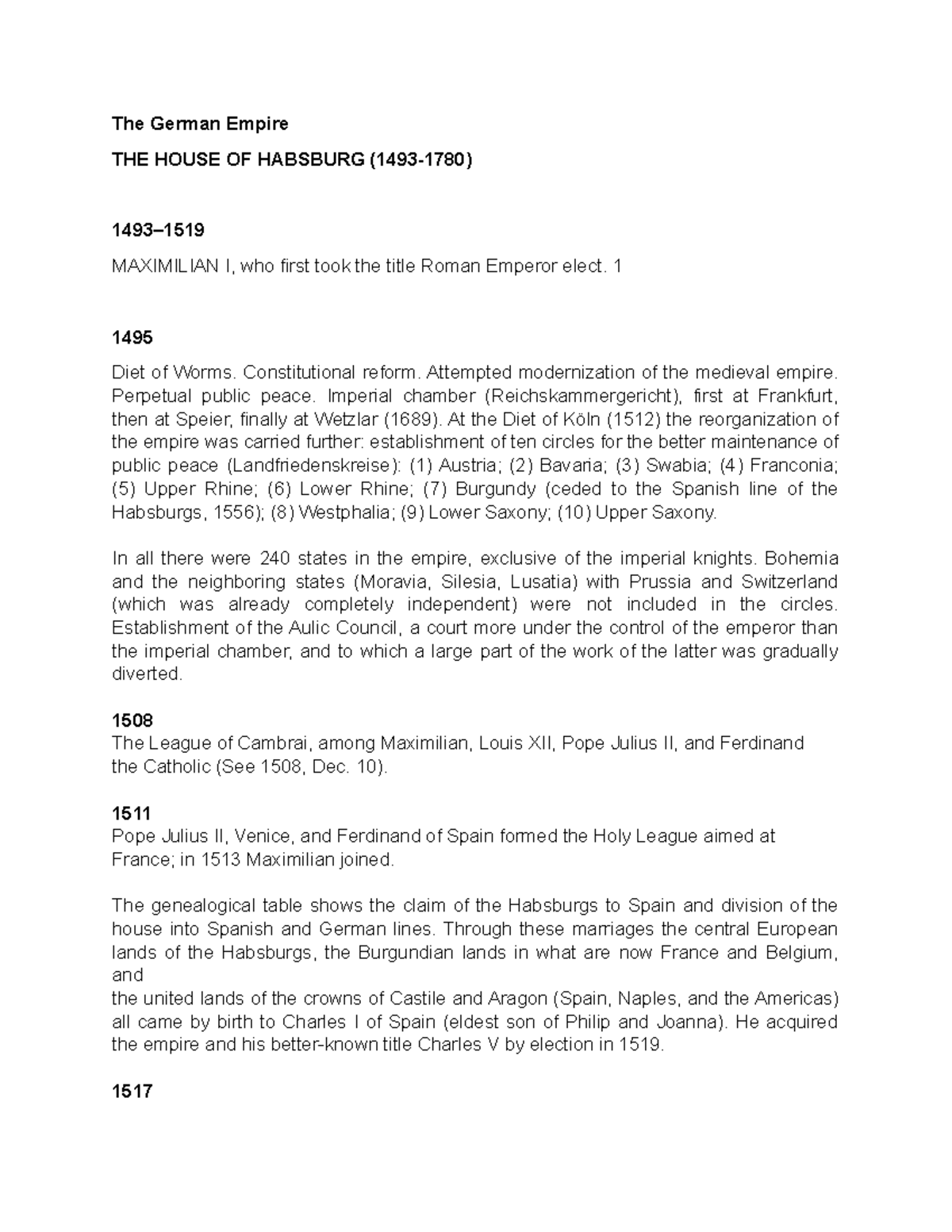 The-German-Empire - Lecture notes in The-German-Empire - The German ...