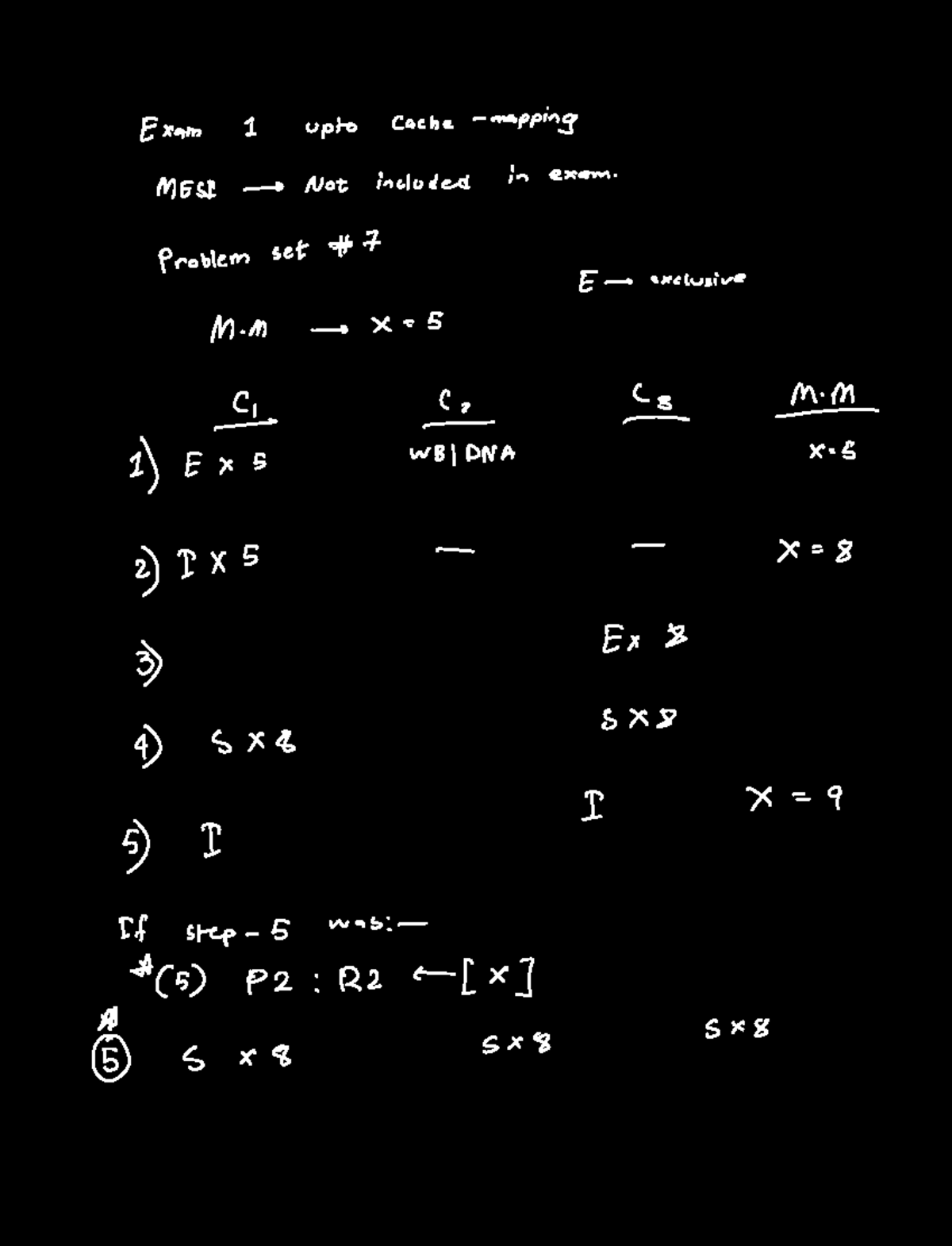Note Sep 28, 2022 - vivek - CSCI 343 - Exam I upto cache mapping MESI ...