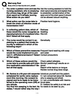 208 infection intervention - Patient Care Rounds: Infection Control ...