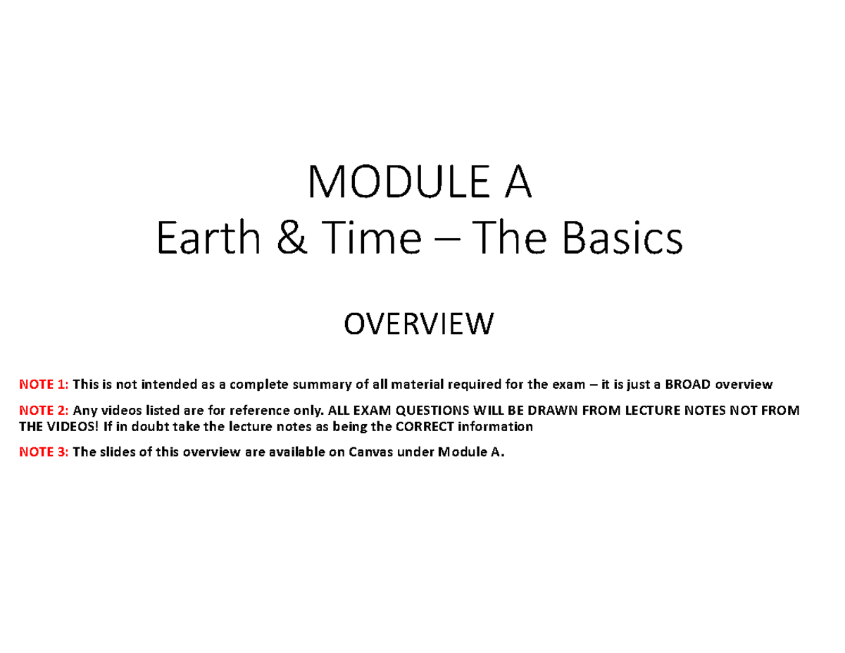 Module A 1 In Class Lecture Notes With Description And Notes Warning Tt Undefined Function