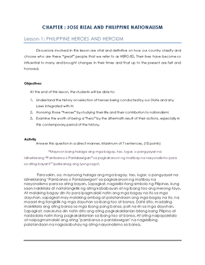 Rizal'S Retraction - Name ...