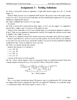 2018 assignment 4 delay sol - Assignment 4. Q1: Sketch a 2-input NOR ...